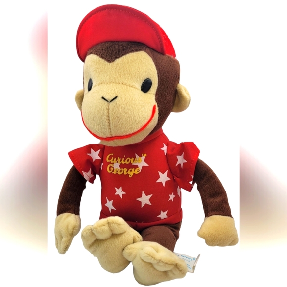 Toy Network | Toys | Toy Network Curious George Red Top And Hat Plush ...